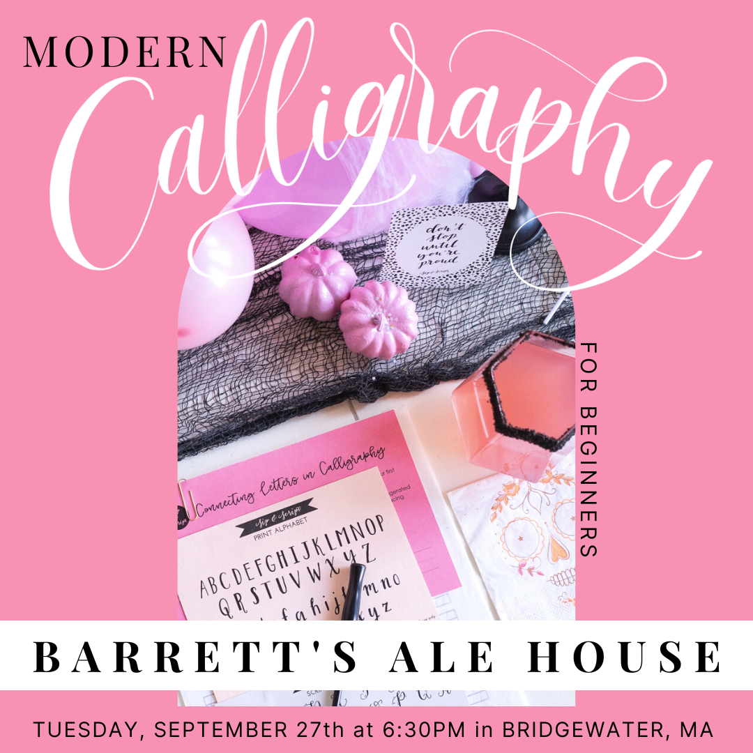 Fall in Love with Modern Calligraphy for Beginners at Barrett’s - Sip ...
