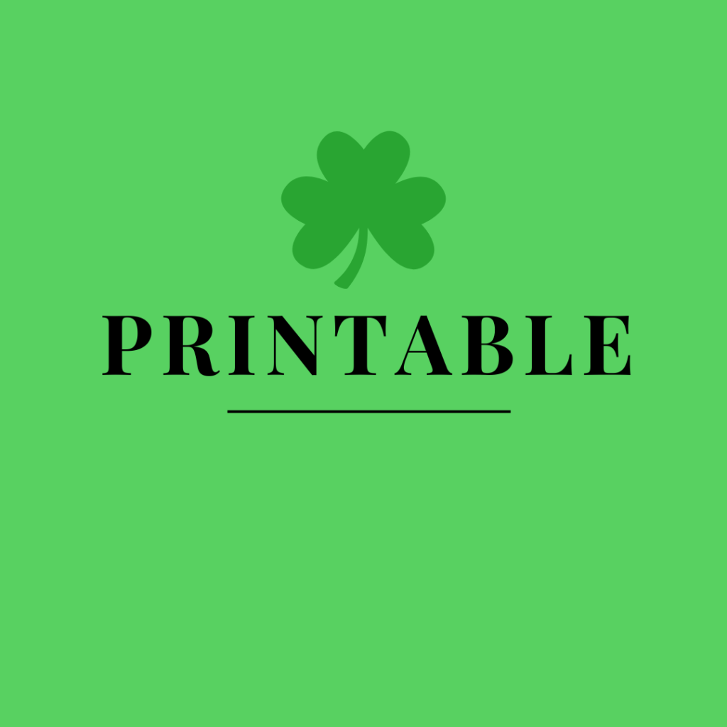 St. Patricks Day Word Guide - Sip & Script