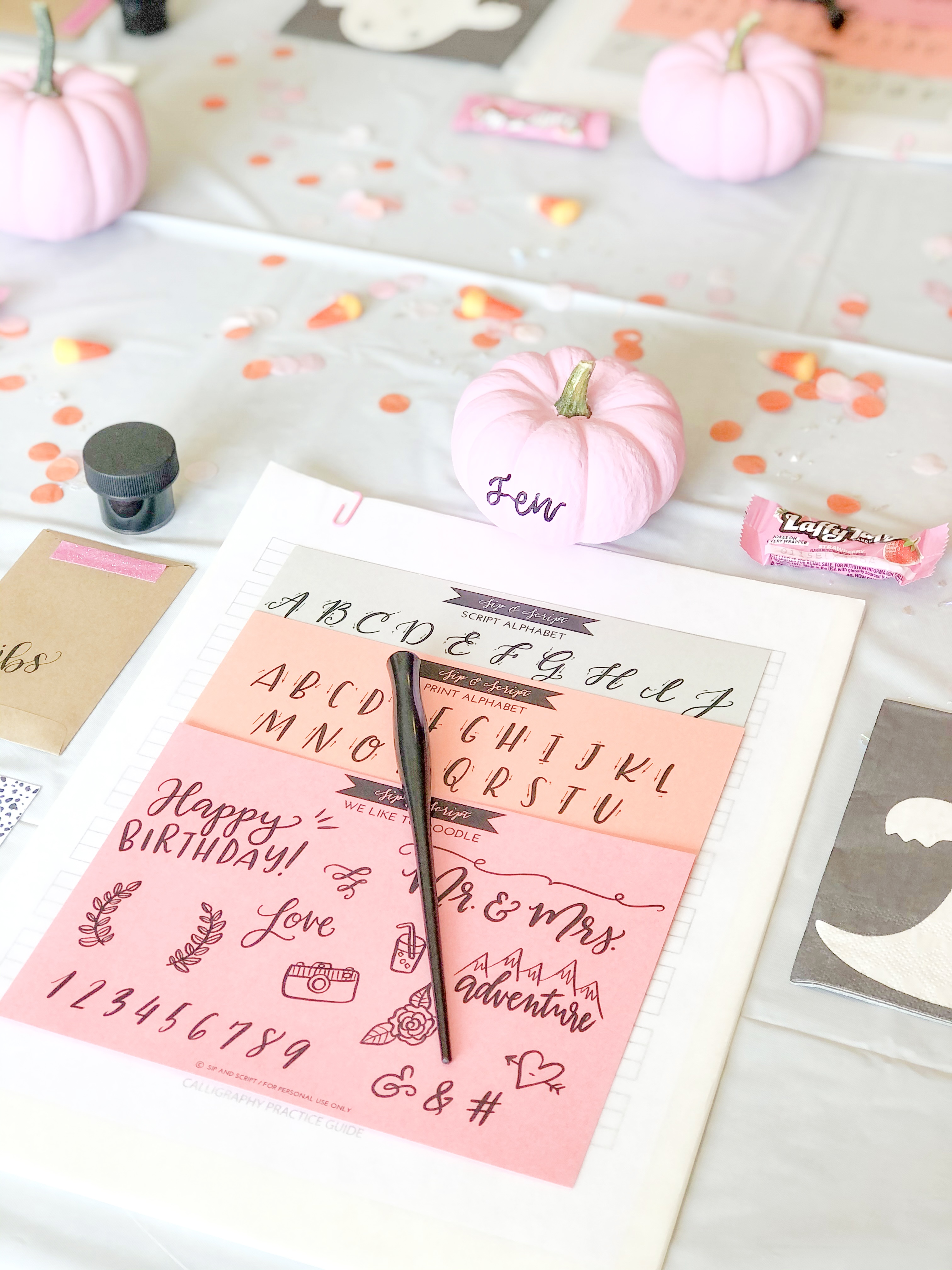 Beginners Modern Calligraphy & Pumpkin Lettering at The Hyatt Lodge ...