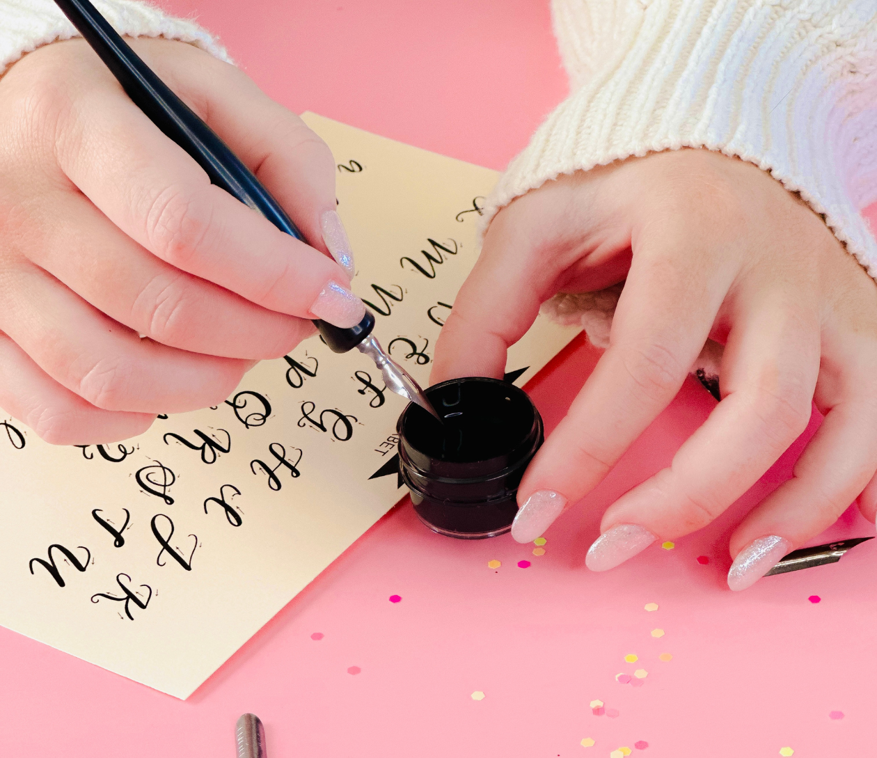 Upcoming Modern Calligraphy & Brush Lettering Classes, Sip & Script®