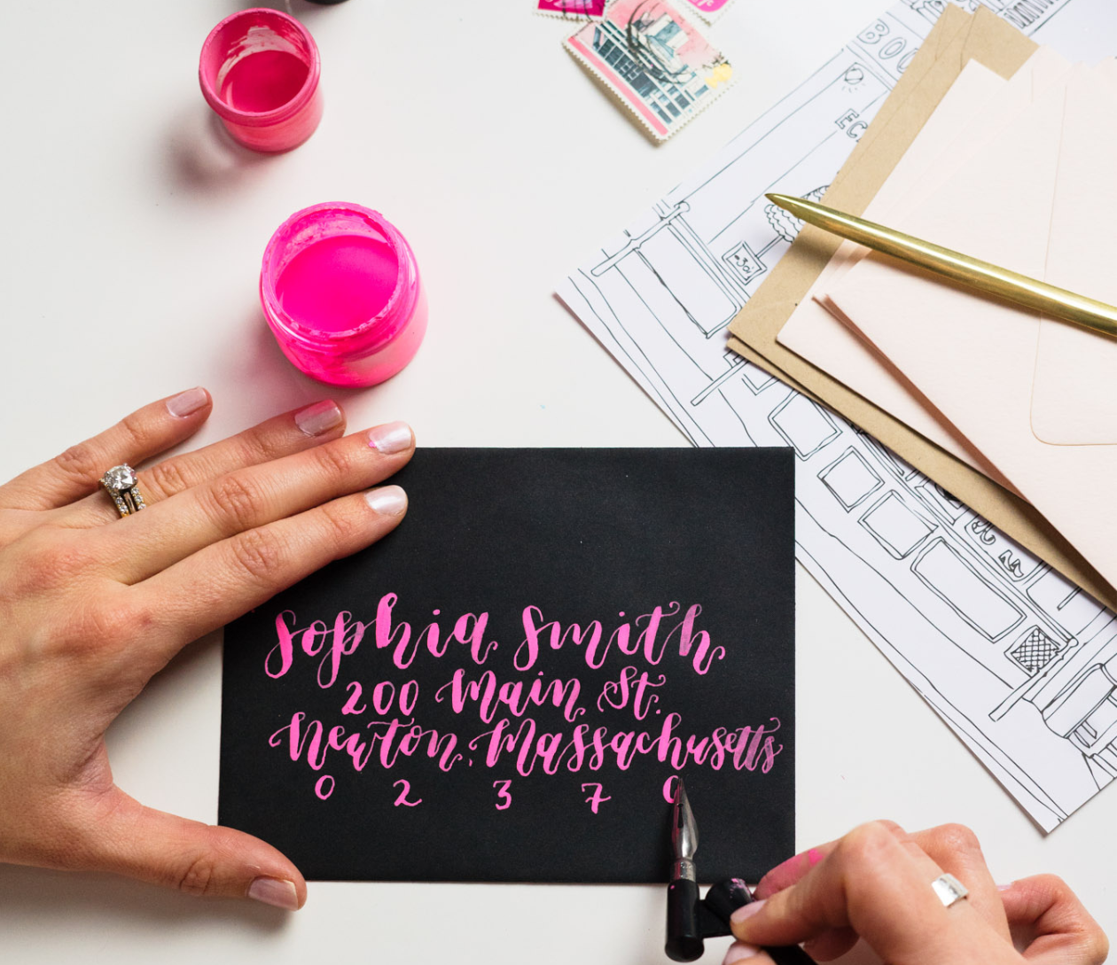 Upcoming Modern Calligraphy & Brush Lettering Classes, Sip & Script®