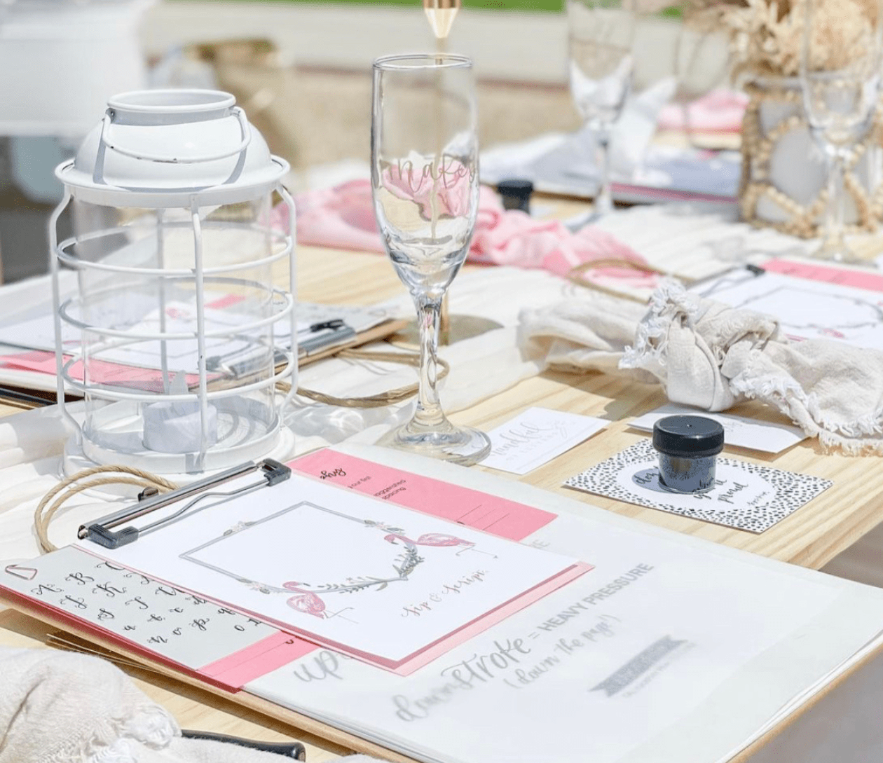 Upcoming Modern Calligraphy & Brush Lettering Classes, Sip & Script®