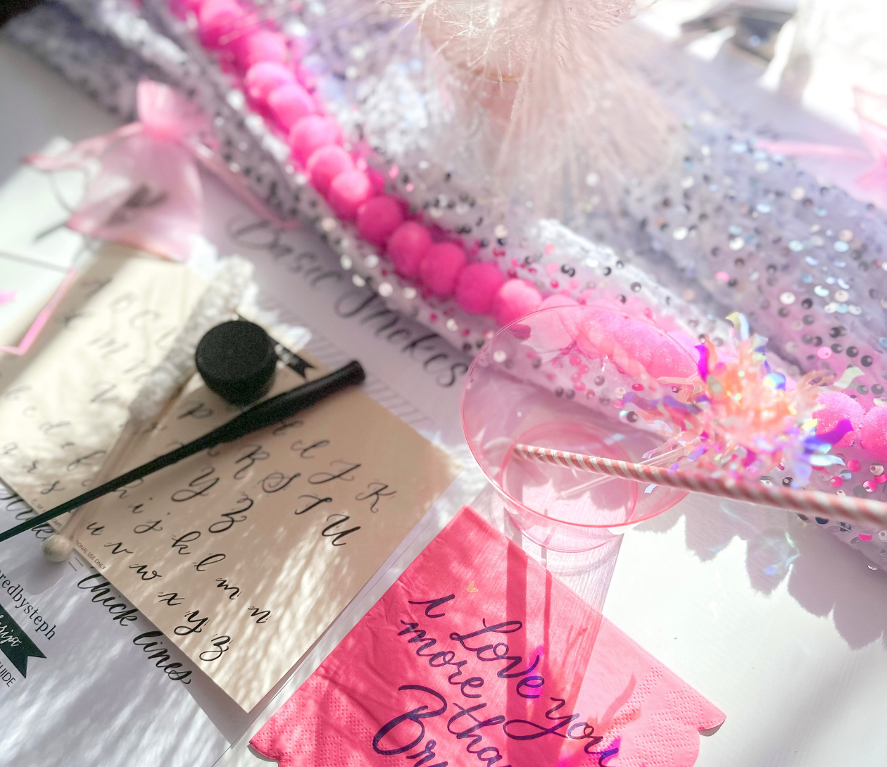 Upcoming Modern Calligraphy & Brush Lettering Classes, Sip & Script®