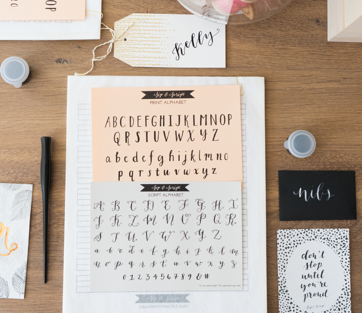 Upcoming Modern Calligraphy & Brush Lettering Classes, Sip & Script®