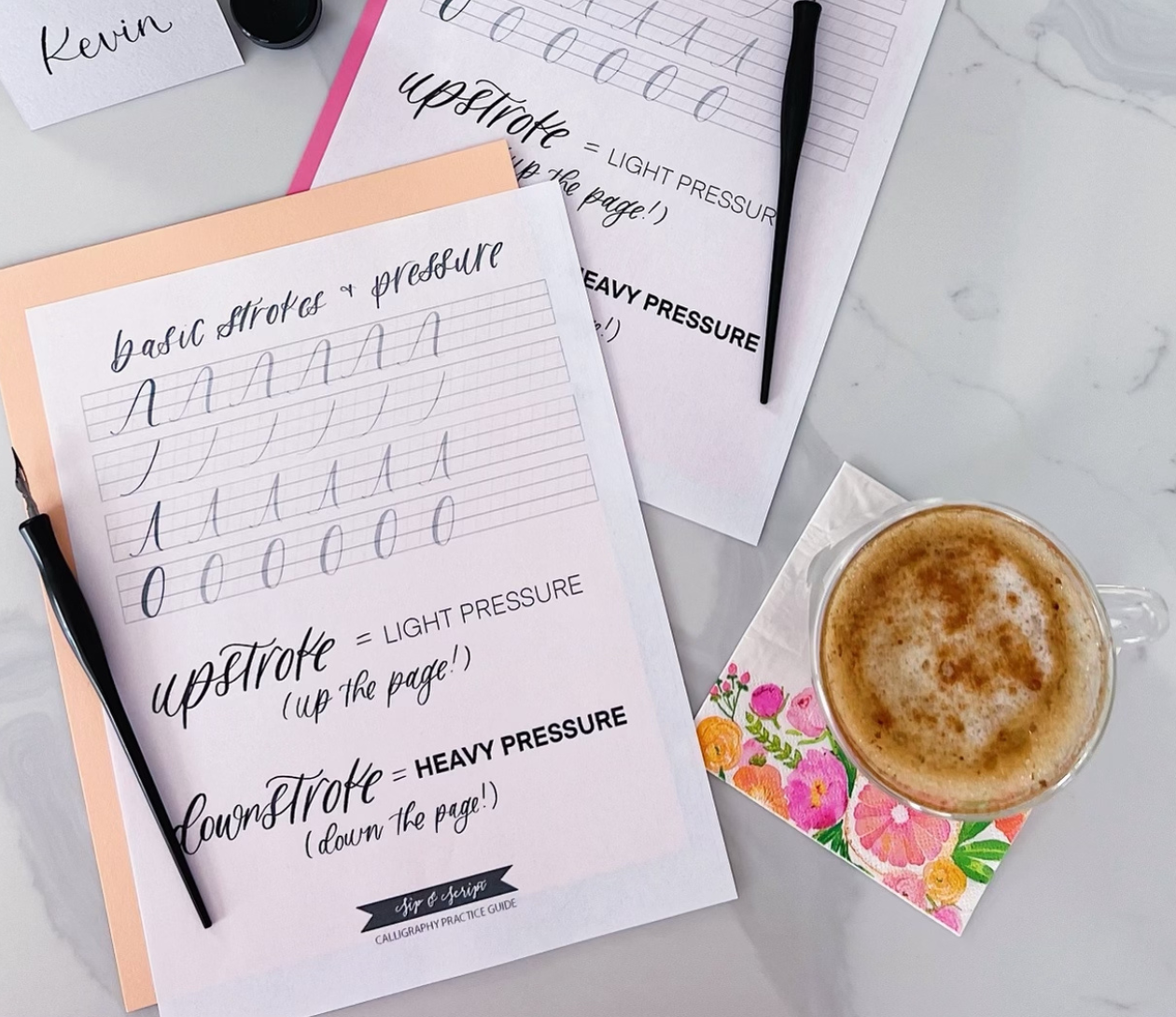 Upcoming Modern Calligraphy & Brush Lettering Classes, Sip & Script®