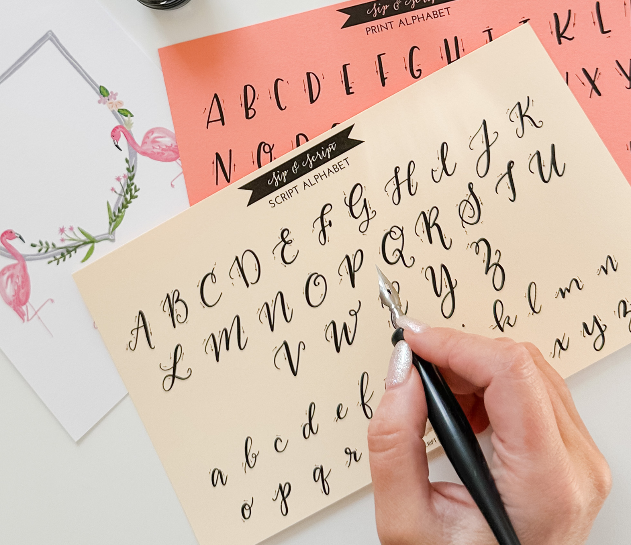 Upcoming Modern Calligraphy & Brush Lettering Classes, Sip & Script®