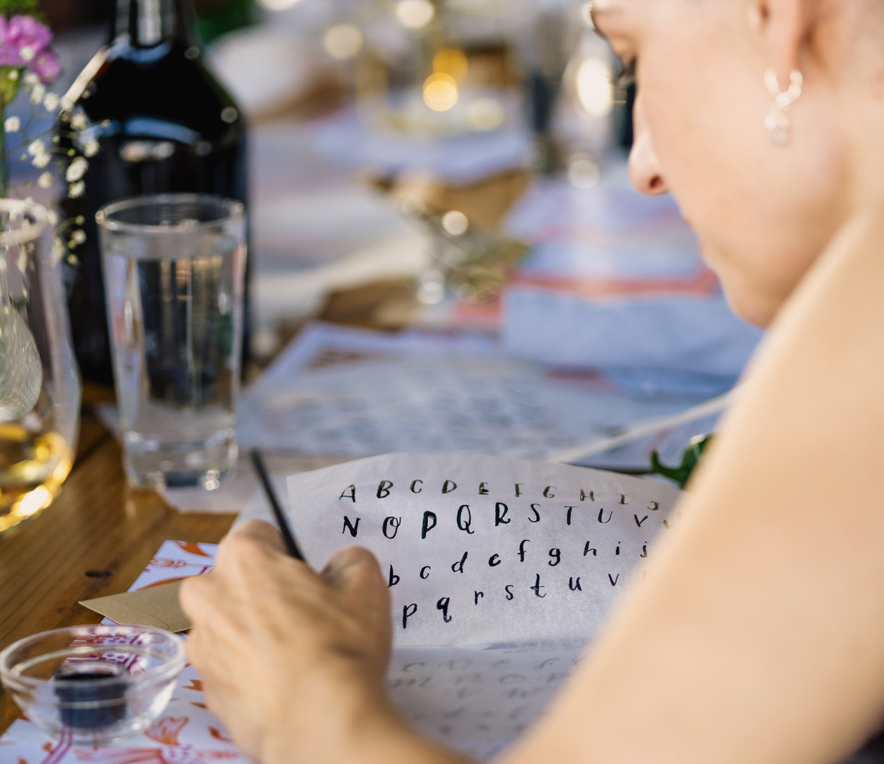 Upcoming Modern Calligraphy & Brush Lettering Classes, Sip & Script®
