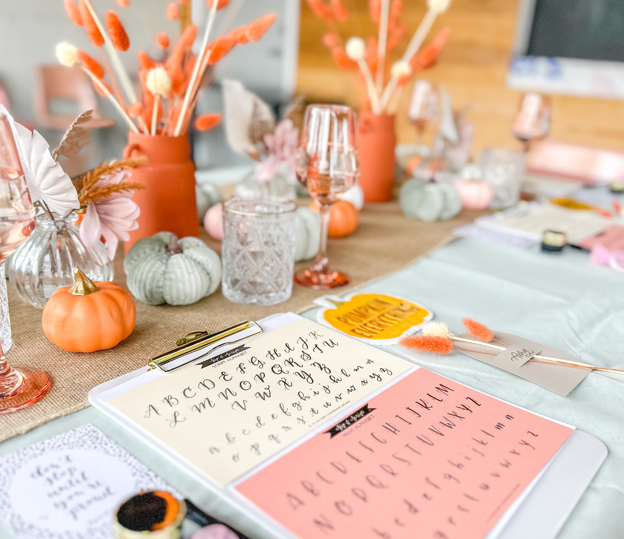 Upcoming Modern Calligraphy & Brush Lettering Classes, Sip & Script®