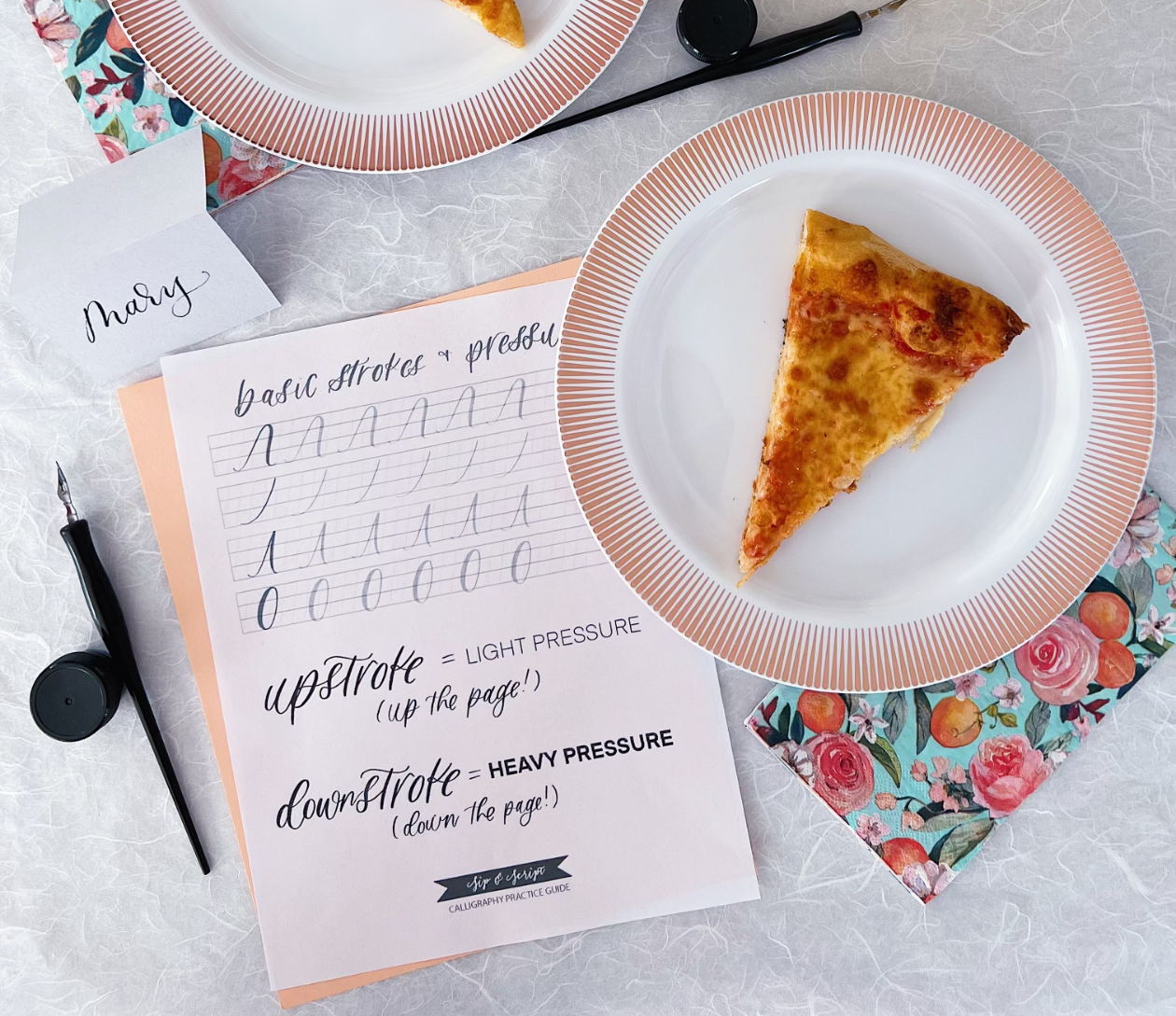 Upcoming Modern Calligraphy & Brush Lettering Classes, Sip & Script®
