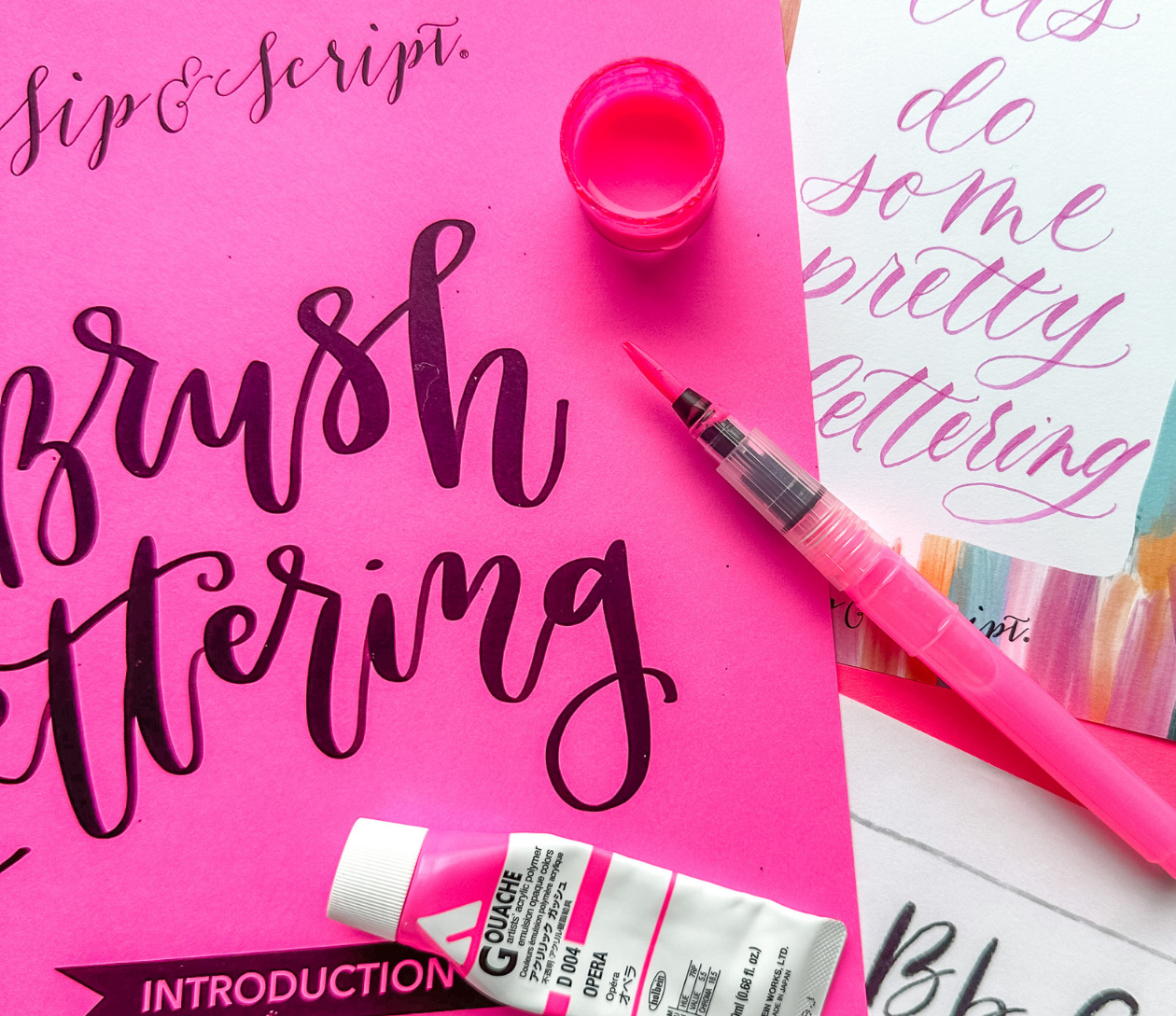 Upcoming Brush Lettering Classes, Learn Brush Lettering, Sip & Script®