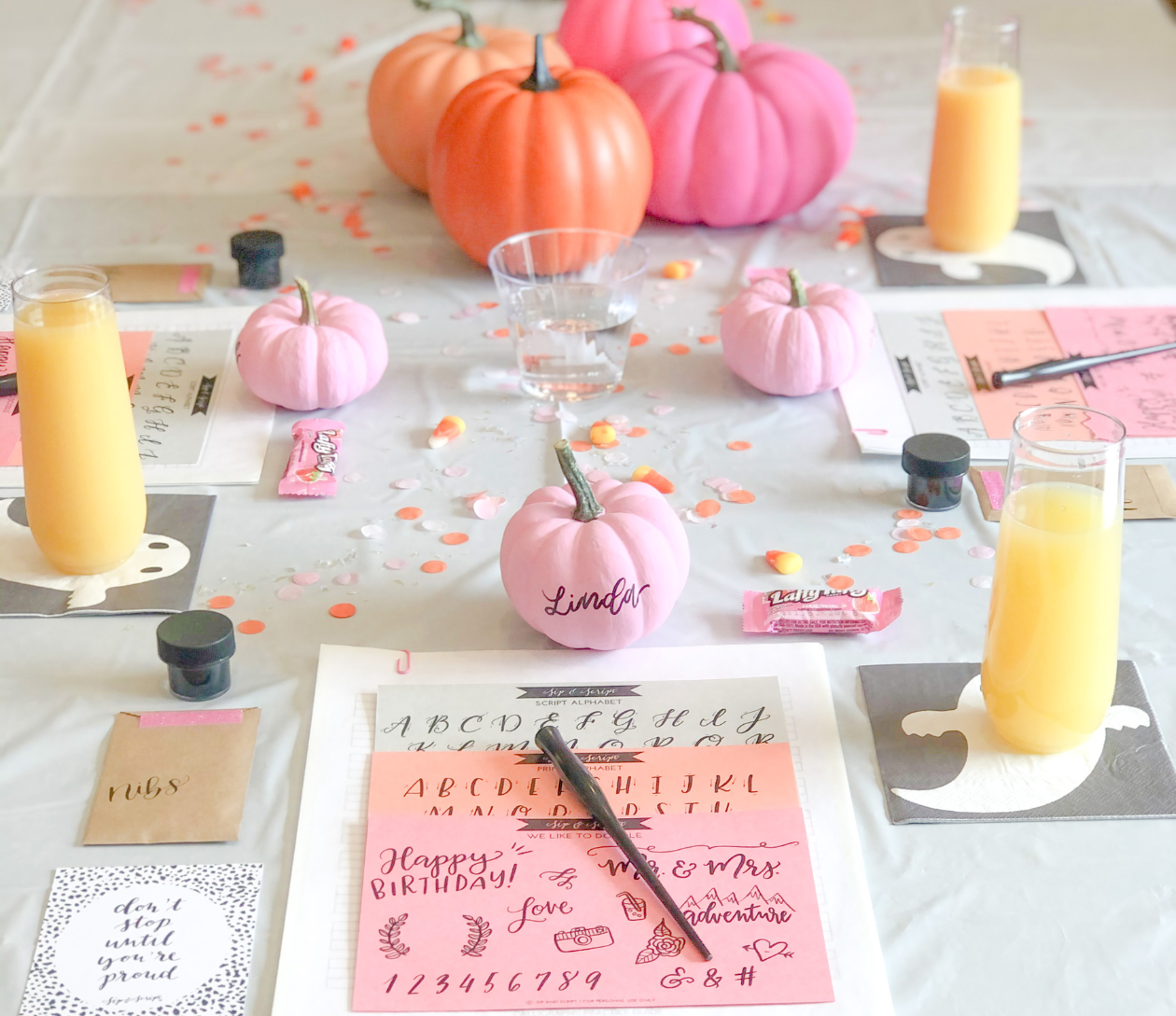 Upcoming Modern Calligraphy & Brush Lettering Classes, Sip & Script®