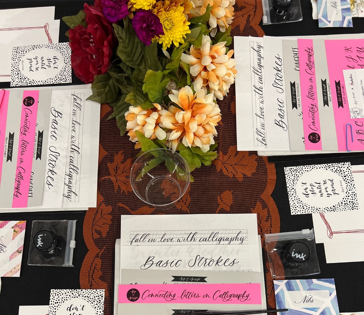 Upcoming Modern Calligraphy & Brush Lettering Classes, Sip & Script®