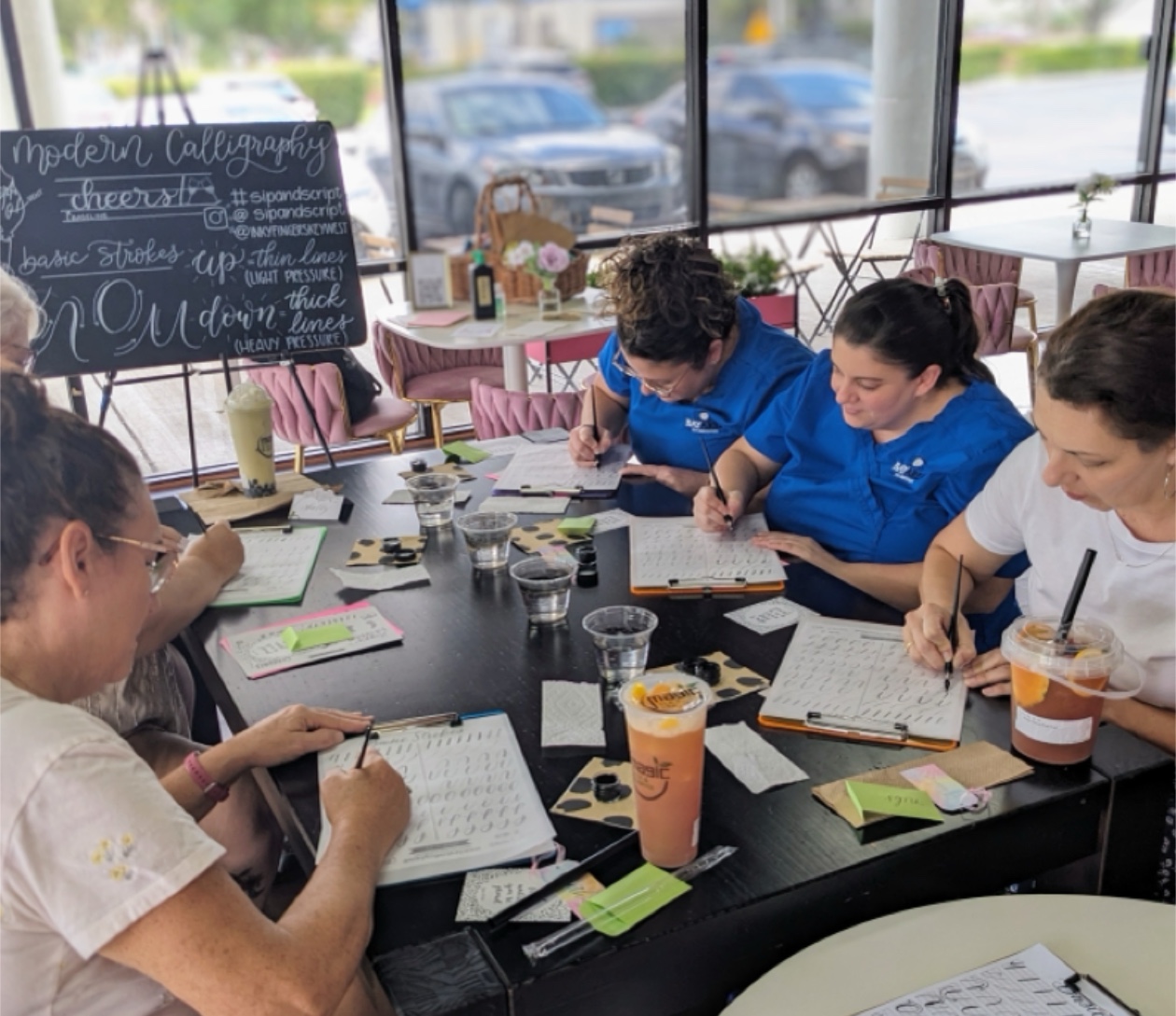 Upcoming Modern Calligraphy & Brush Lettering Classes, Sip & Script®