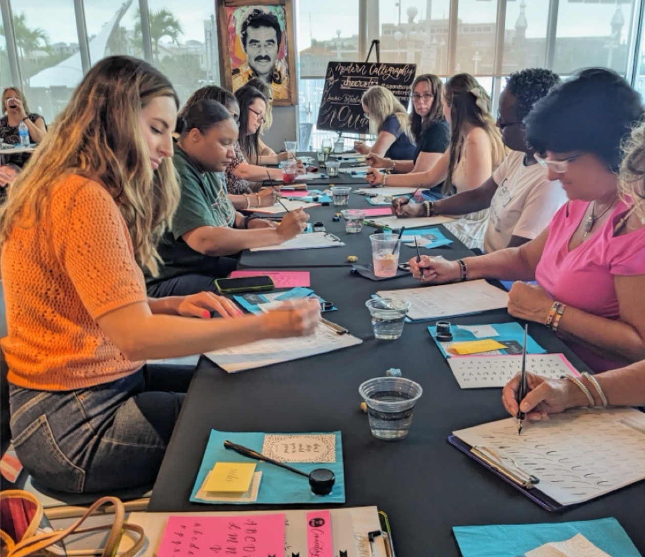Upcoming Modern Calligraphy & Brush Lettering Classes, Sip & Script®