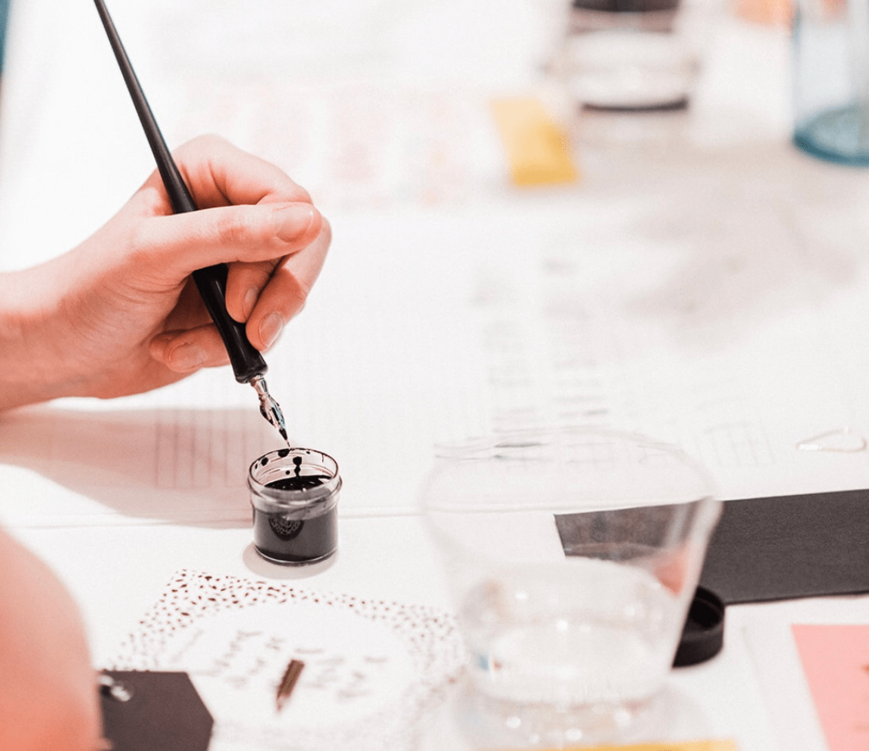 Upcoming Modern Calligraphy & Brush Lettering Classes, Sip & Script®