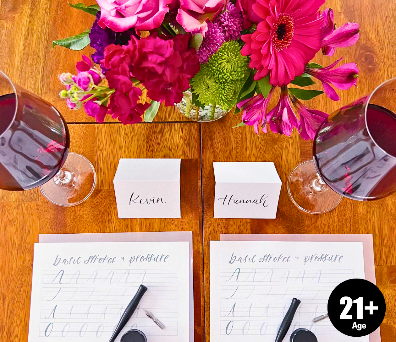 Autumn Wine Themed Beginners Modern Calligraphy at The Sycamore Wine ...