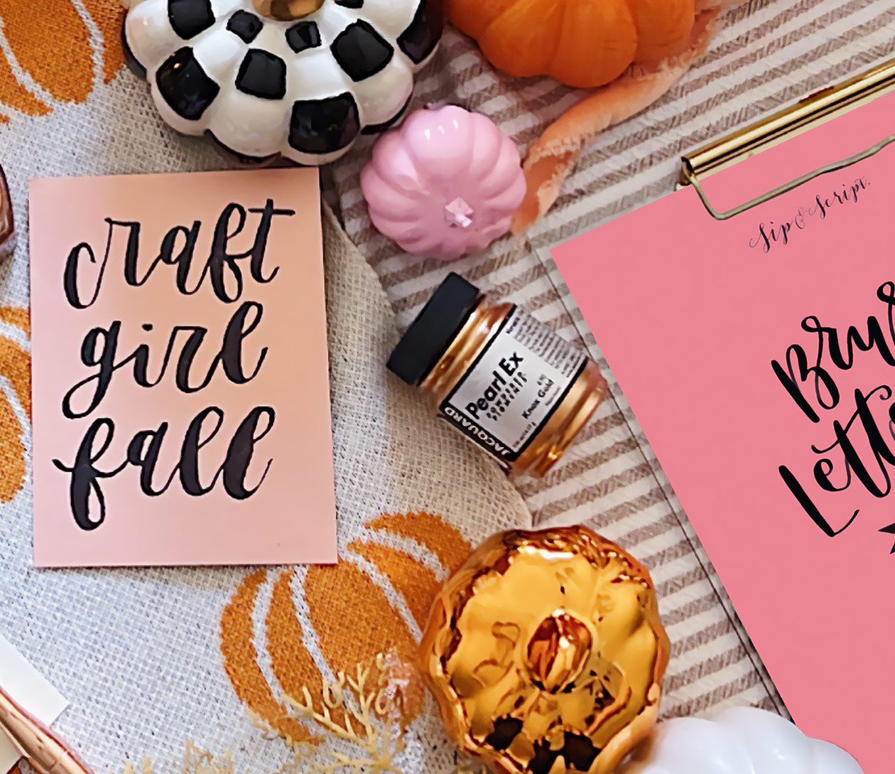 Brush Lettering & Pumpkin Lettering for Beginners at Krak Boba Orlando ...