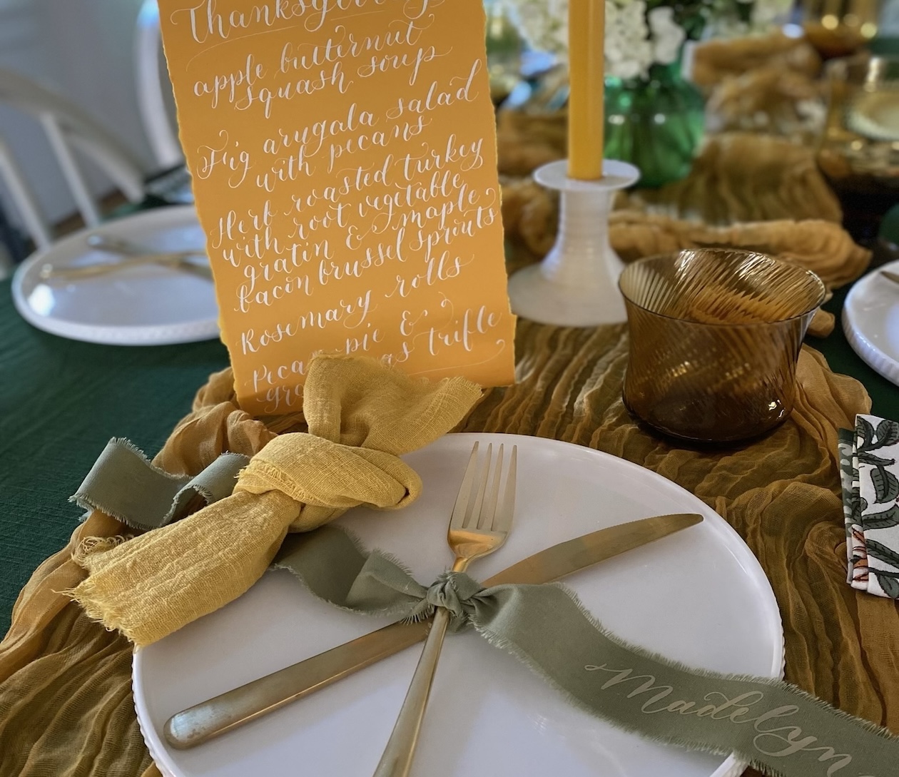 Modern Calligraphy for Beginners and Holiday Place Card Lettering at ...