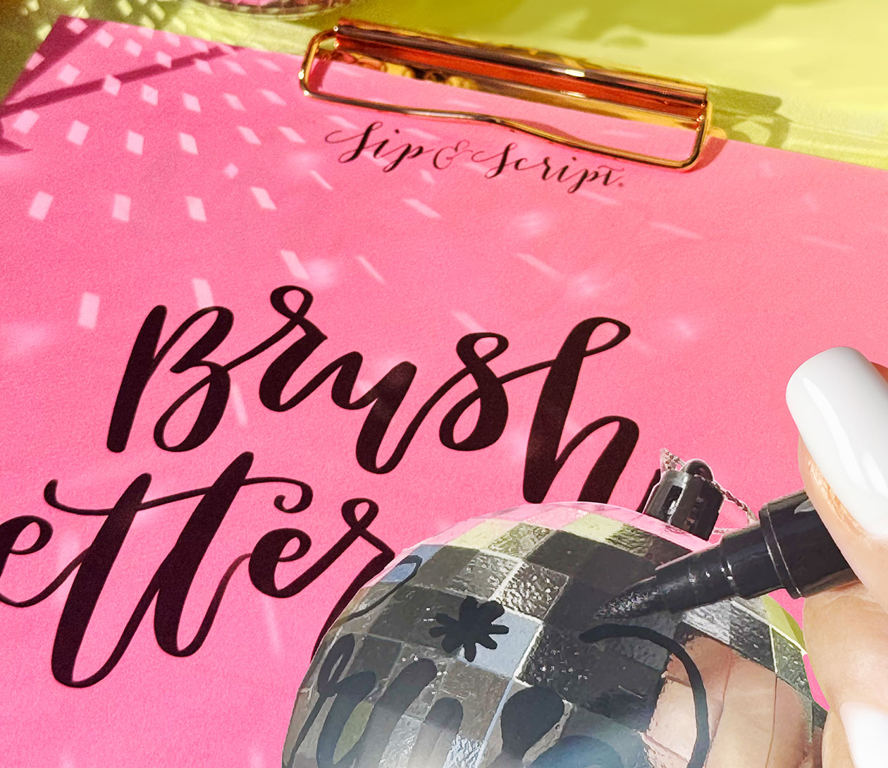 Upcoming Modern Calligraphy & Brush Lettering Classes, Sip & Script®
