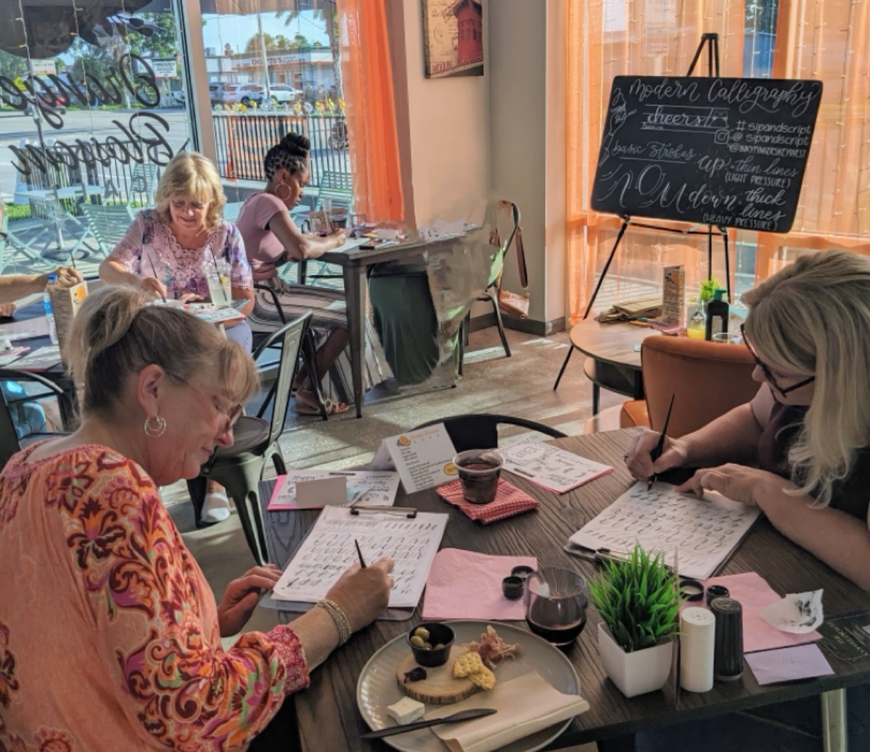 Modern Calligraphy for Beginners at Orange Blossom Cafe - Sip & Script