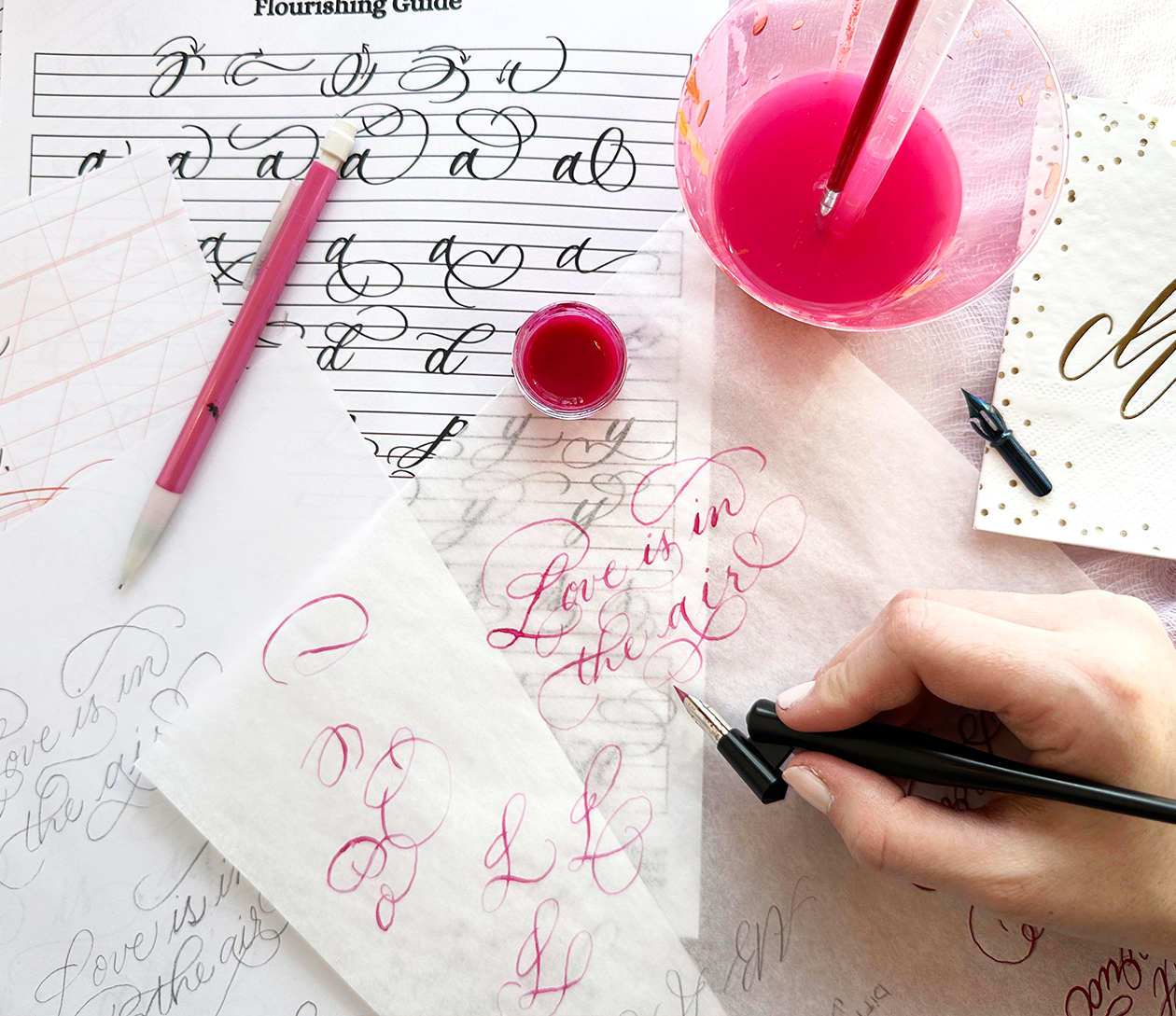 VIRTUAL Step 2 Calligraphy Class – MARCH 2026 - Sip & Script