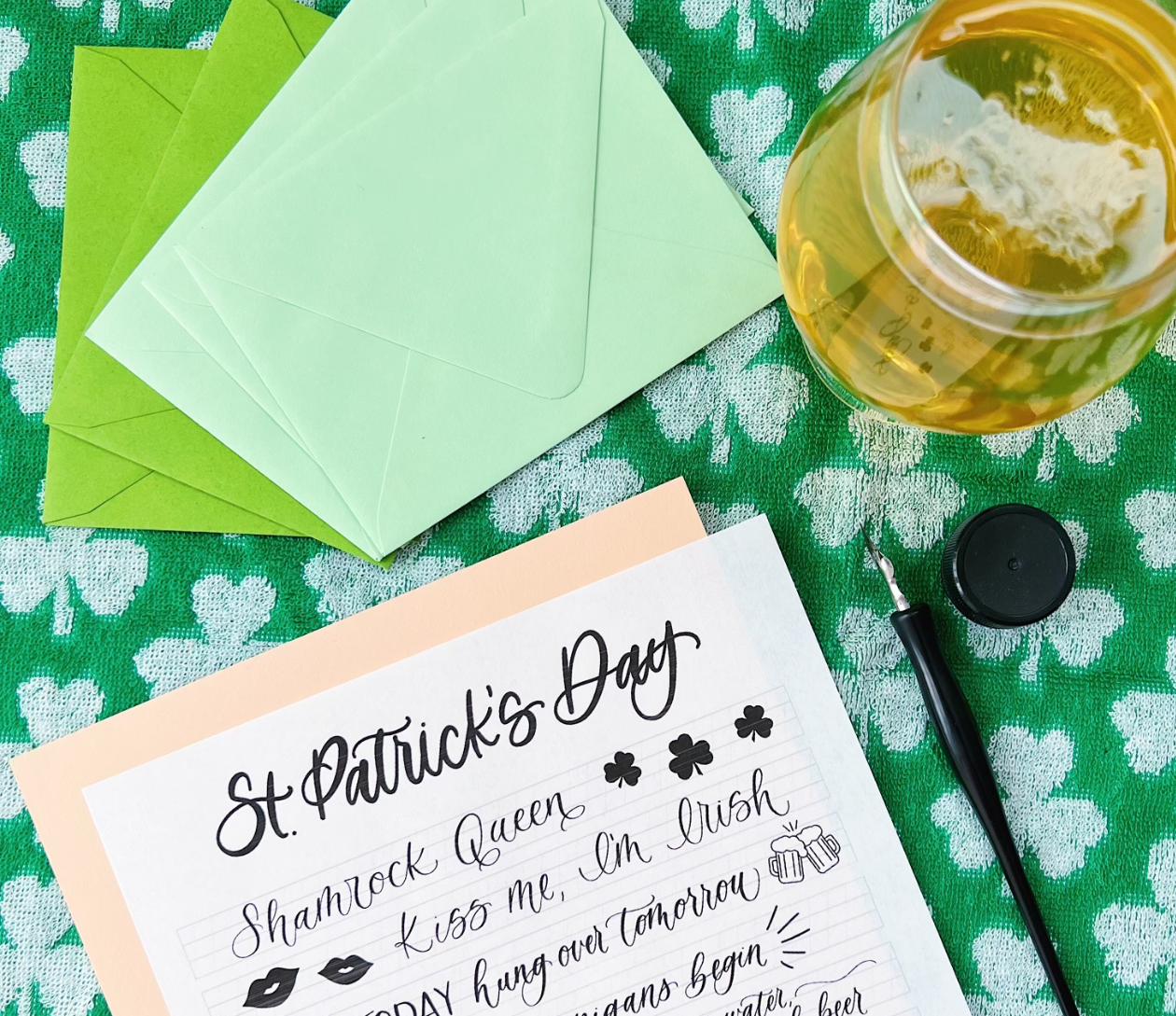 St. Patrick’s Themed Modern Calligraphy for Beginners at Applewood ...